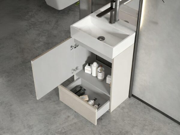 How to Choose and Install a Narrow Freestanding Vanity for Small ...